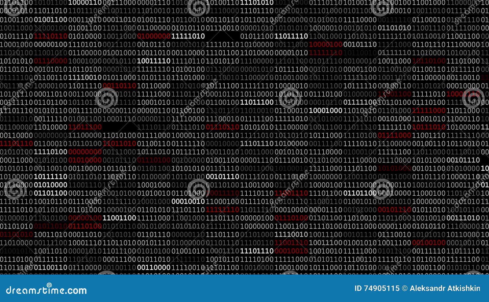 Binary Code Screen stock video. Video of data, graphic - 74905115