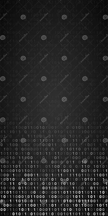Binary Code Screen stock vector. Illustration of font - 173321607