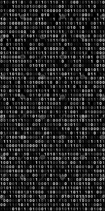 Binary Code Screen stock vector. Illustration of data - 129902794