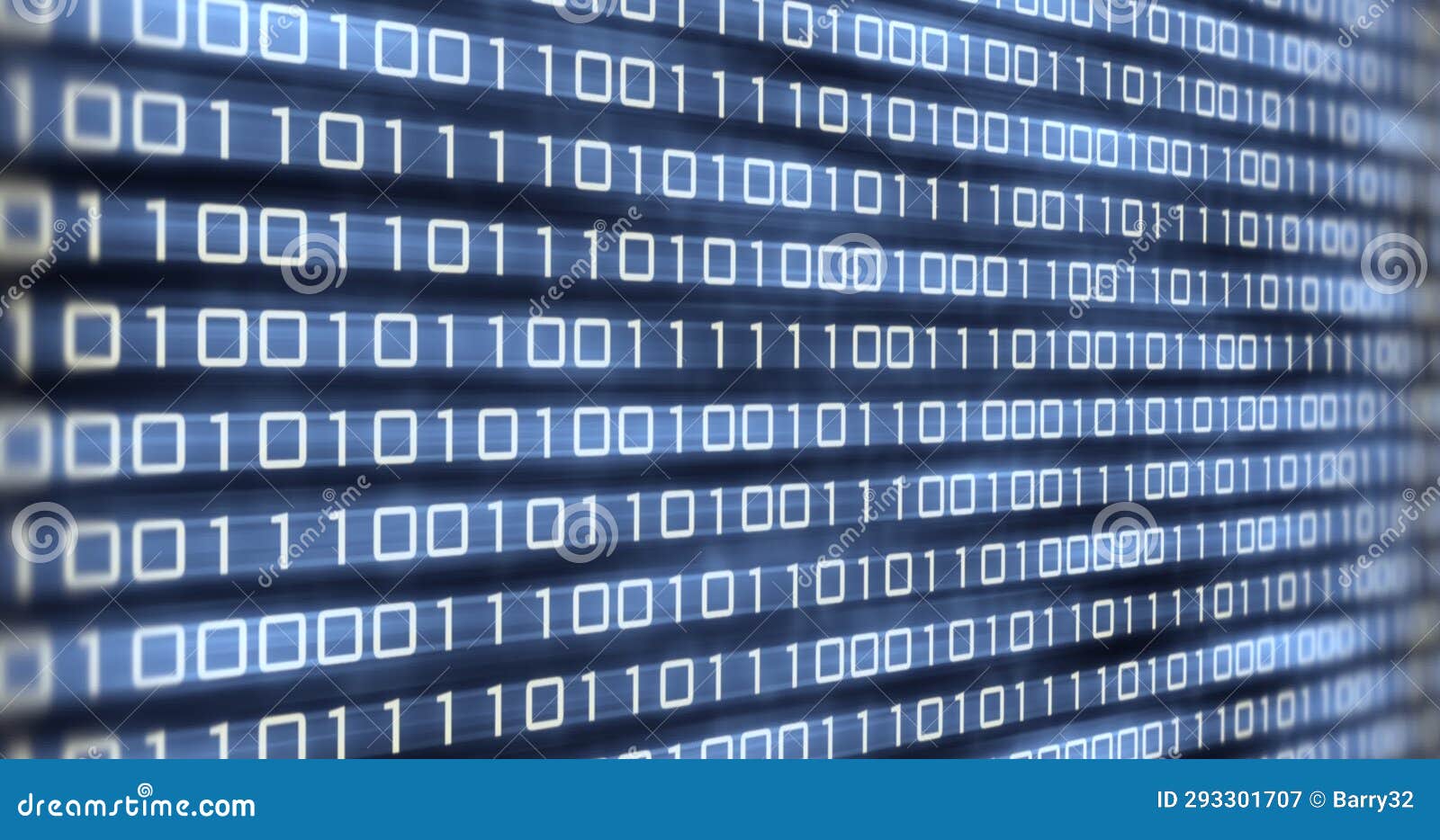 Binary Code on Screen. Loopable. Shallow Depth of Field. Stock Video - Video of background ...