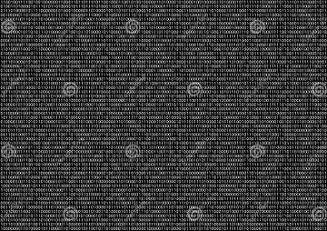 Binary Code Screen stock vector. Illustration of black - 141961269