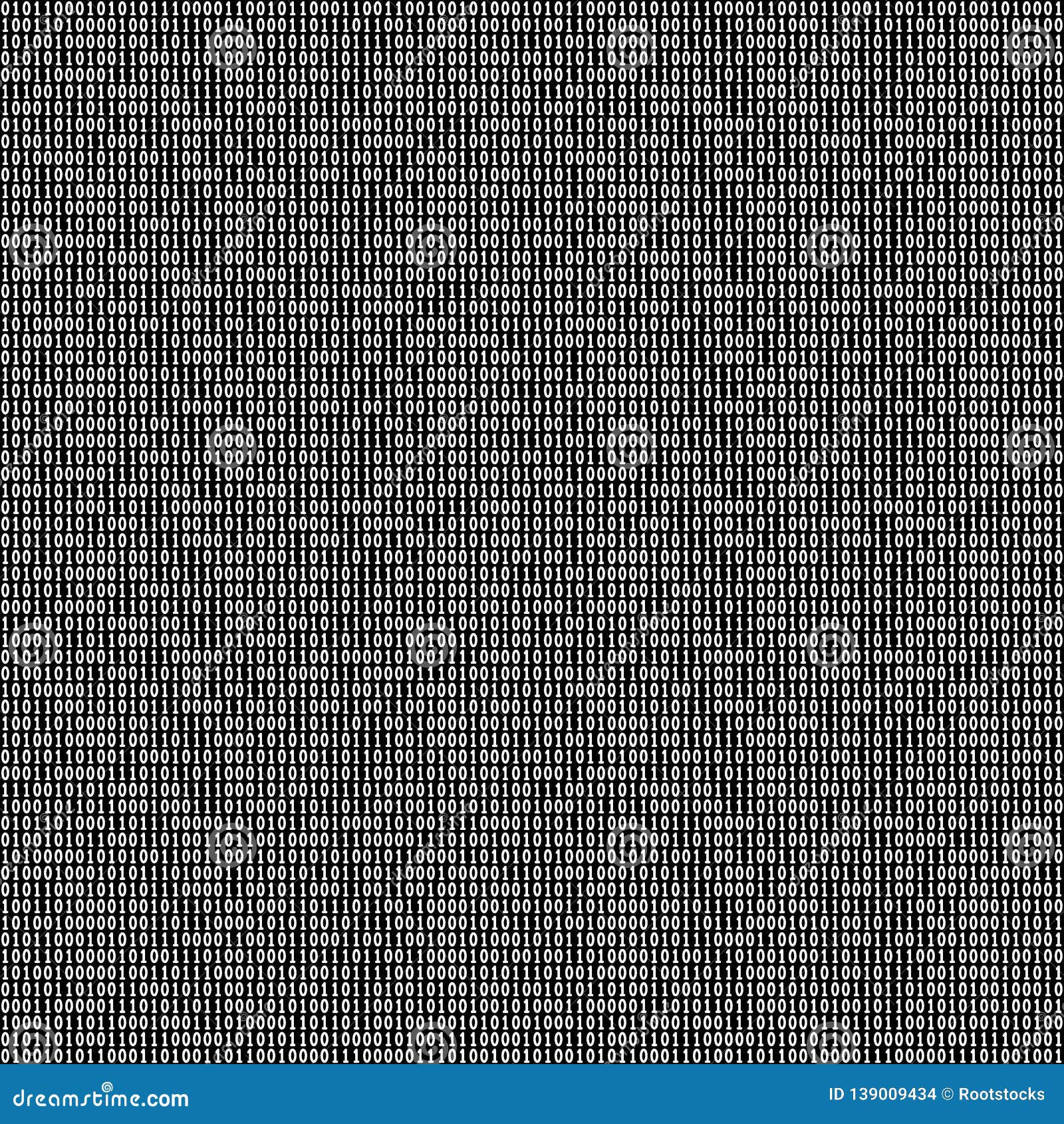 Binary Code Seamless Pattern Stock Illustration Illustration Of