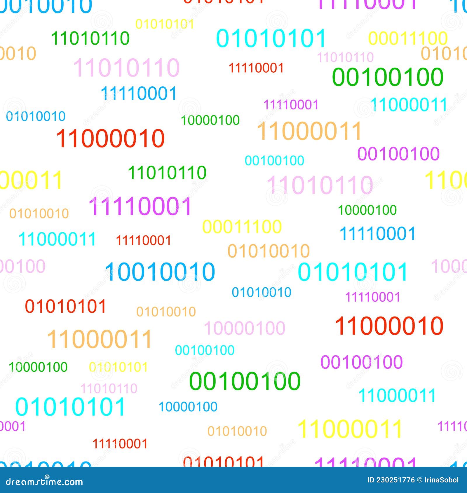 Binary Code, Seamless Pattern on White Background Stock Vector ... Binary Code, Seamless Pattern on White Background Stock Vector ...