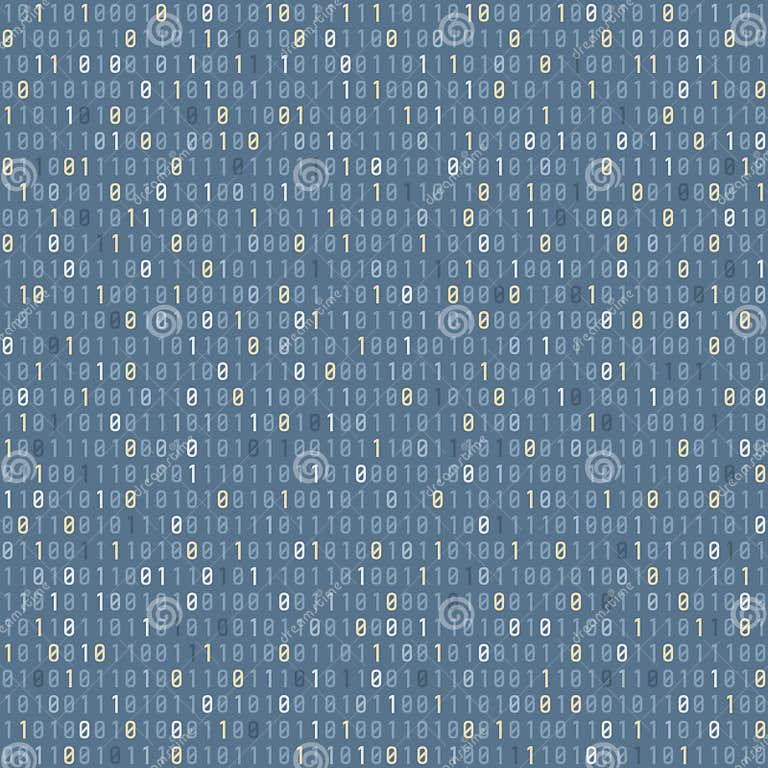Binary Code Seamless Vector Background Stock Vector - Illustration of abstract, code: 229493552