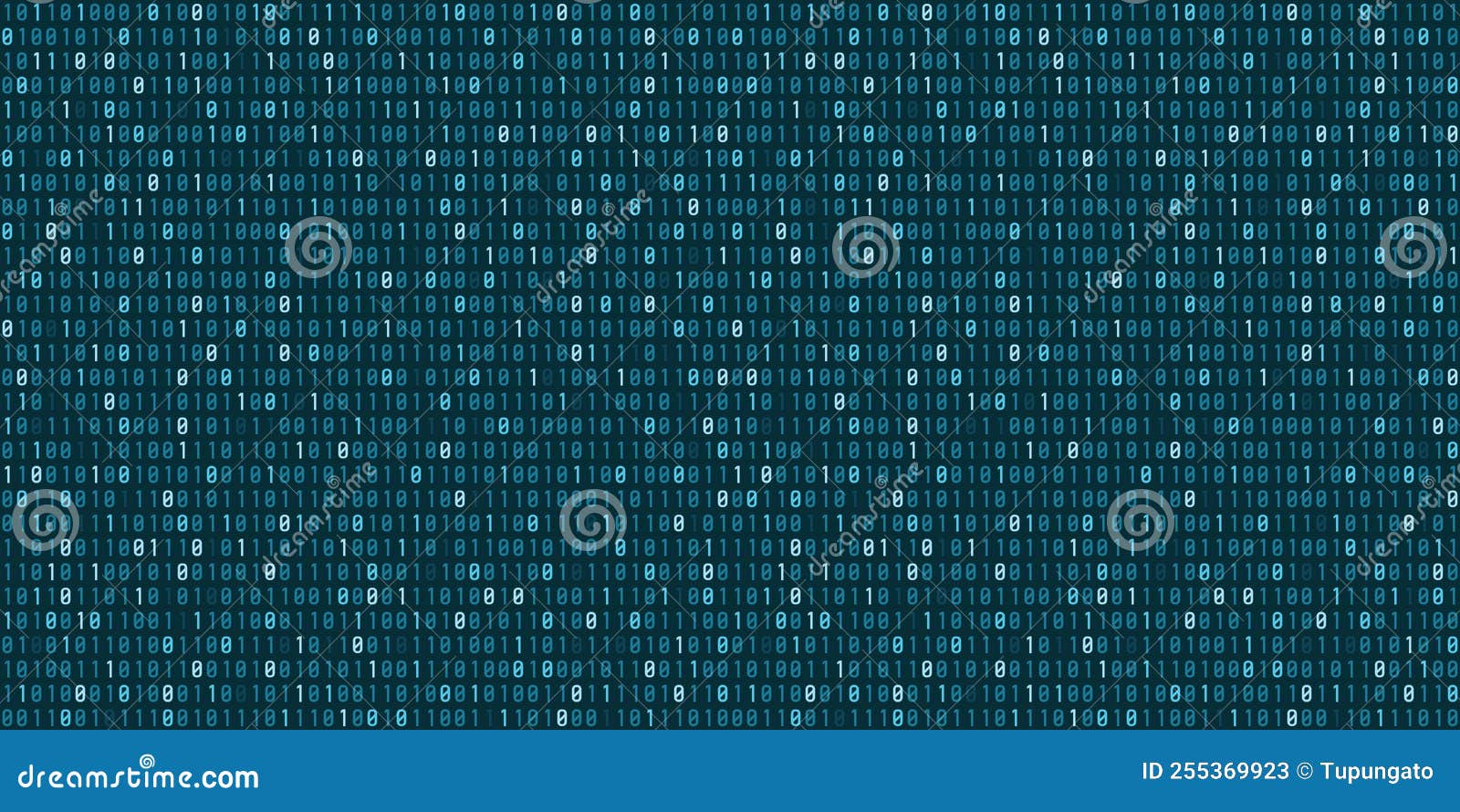 Binary Code Seamless Vector Background Stock Vector - Illustration of ...