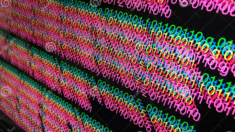 Binary Code Software Development. Stock Image - Image of message, project: 106564771