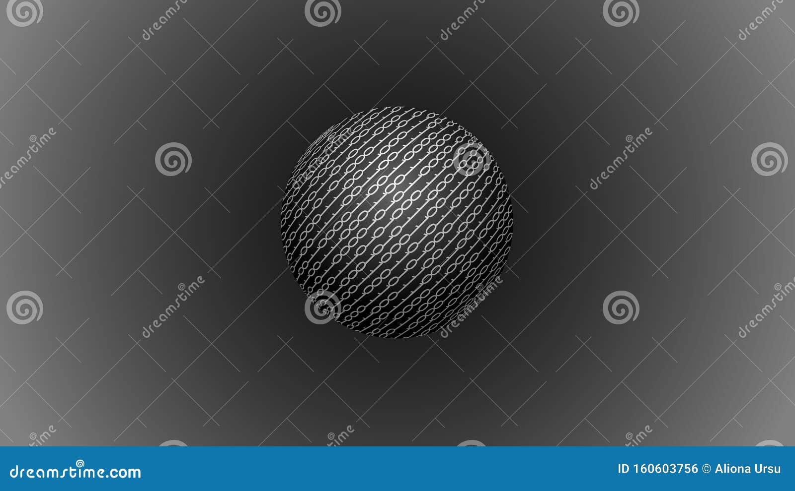 Binary code on a sphere stock vector. Illustration of program - 160603756