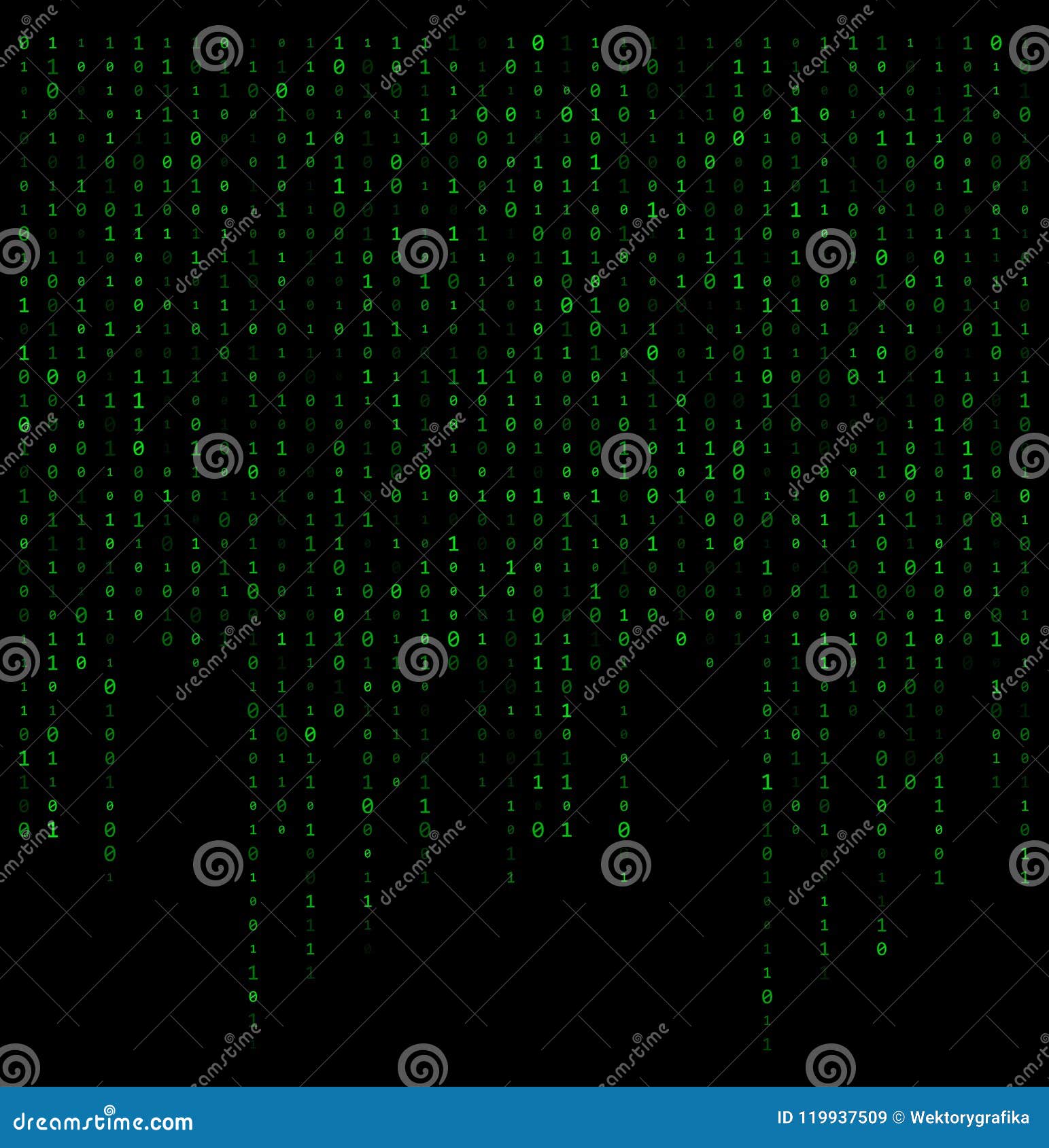 Binary Code Stream Background Data Vector Design Stock Vector Illustration Of Binary Internet