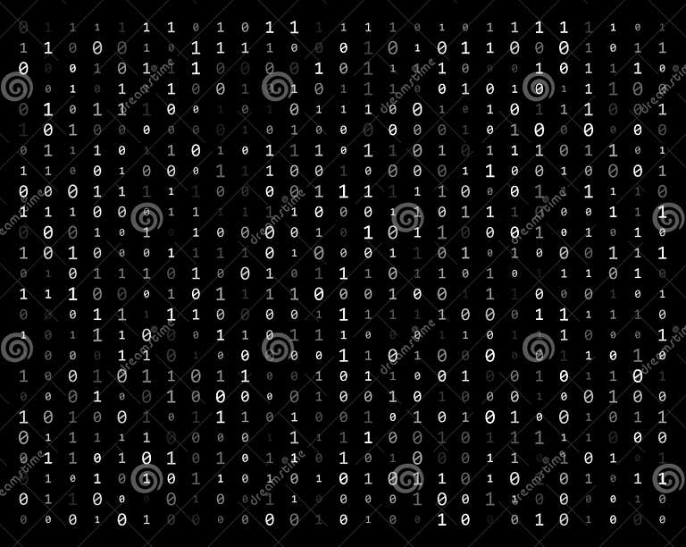 Binary Code Stream Background Data Vector Design Stock Vector - Illustration of pattern, code ...