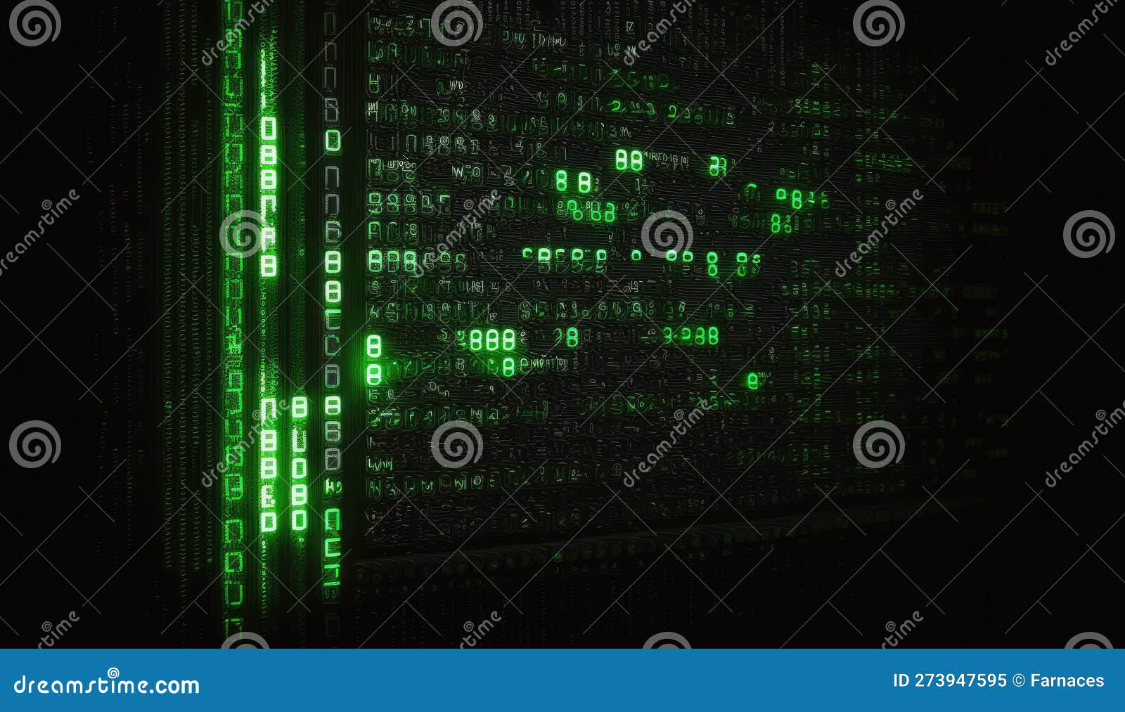 Binary code symbols stock illustration. Illustration of datum - 273947595