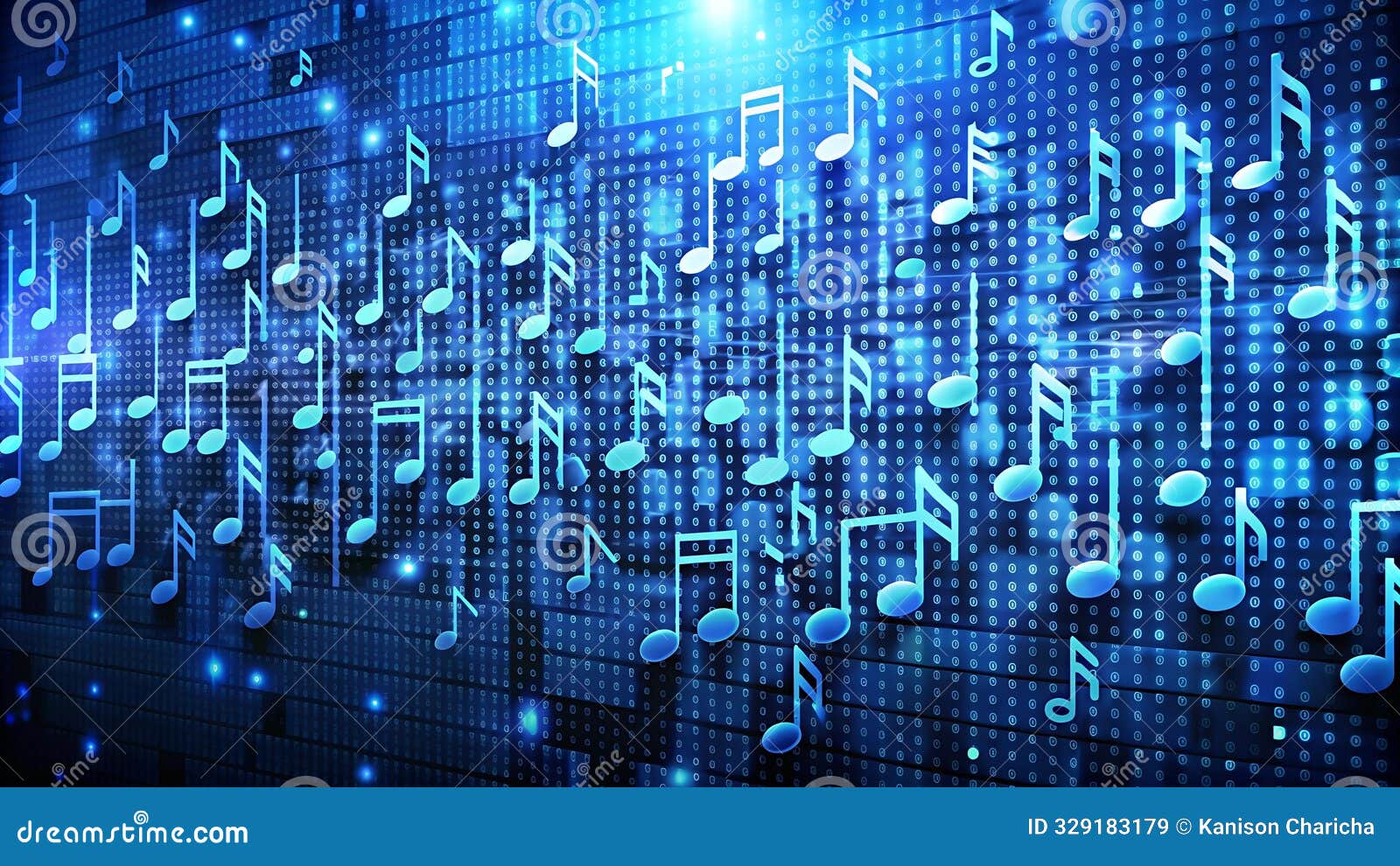 Binary Code Symphony A Visual Representation Of Data Flow Ai Generated