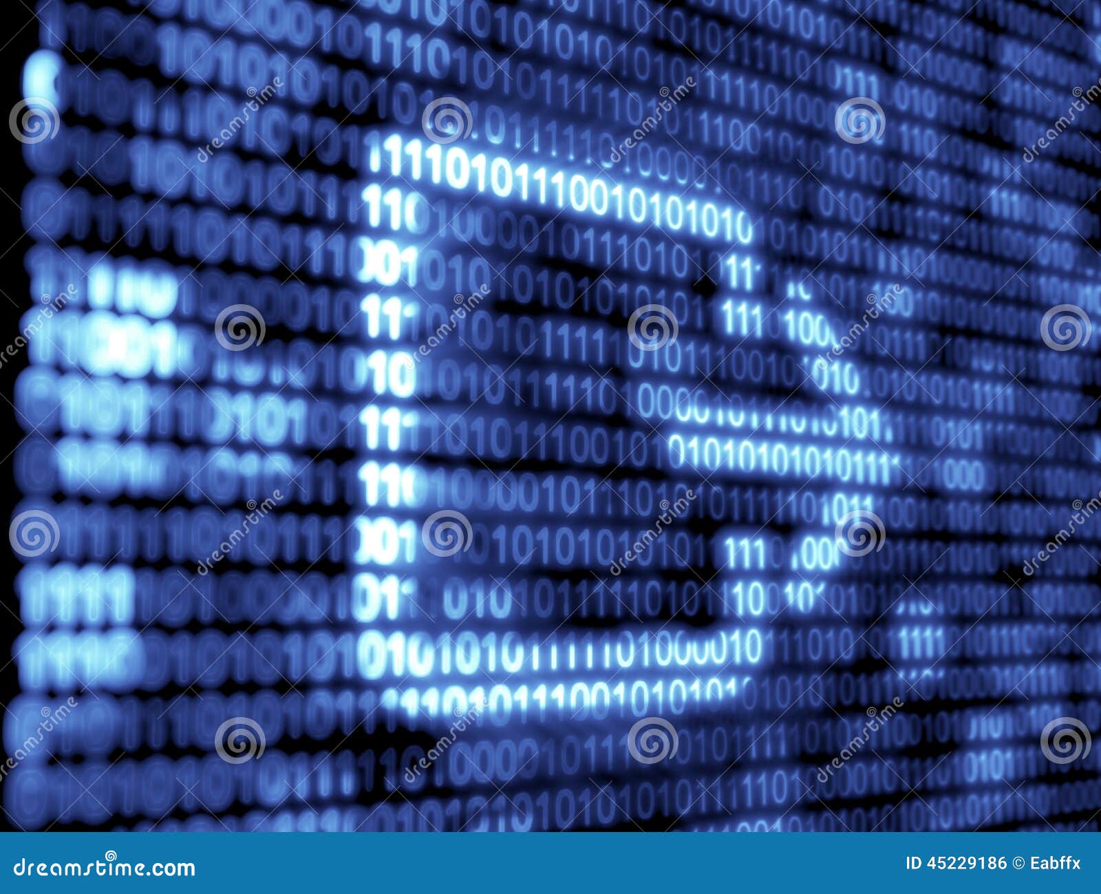 Binary Code Technology stock illustration. Illustration of code - 45229186