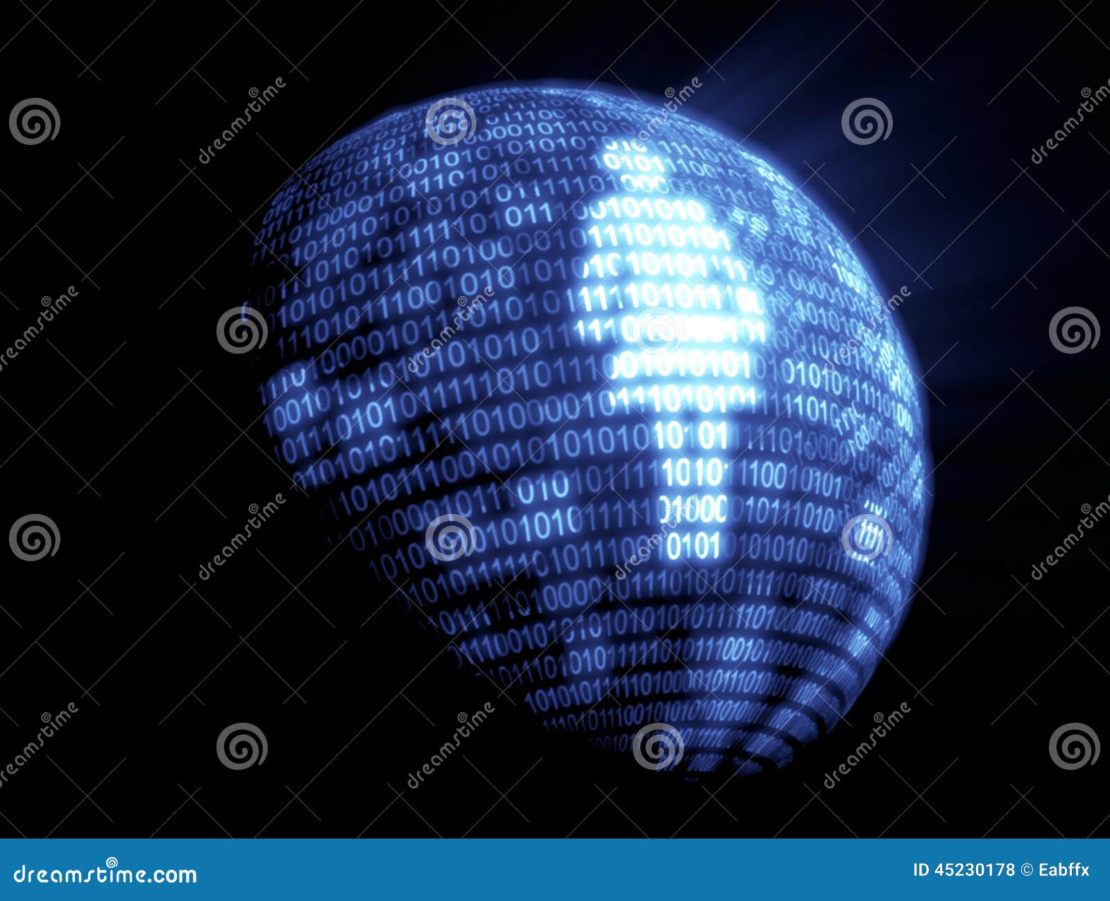 Binary Code Technology stock illustration. Illustration of sign - 45230178
