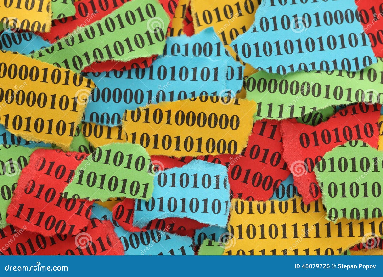 Binary code stock photo. Image of wrinkled, zero, color - 45079726