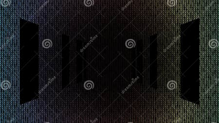 Binary Code Tunnel Abstract Stock Vector - Illustration of corridor ...
