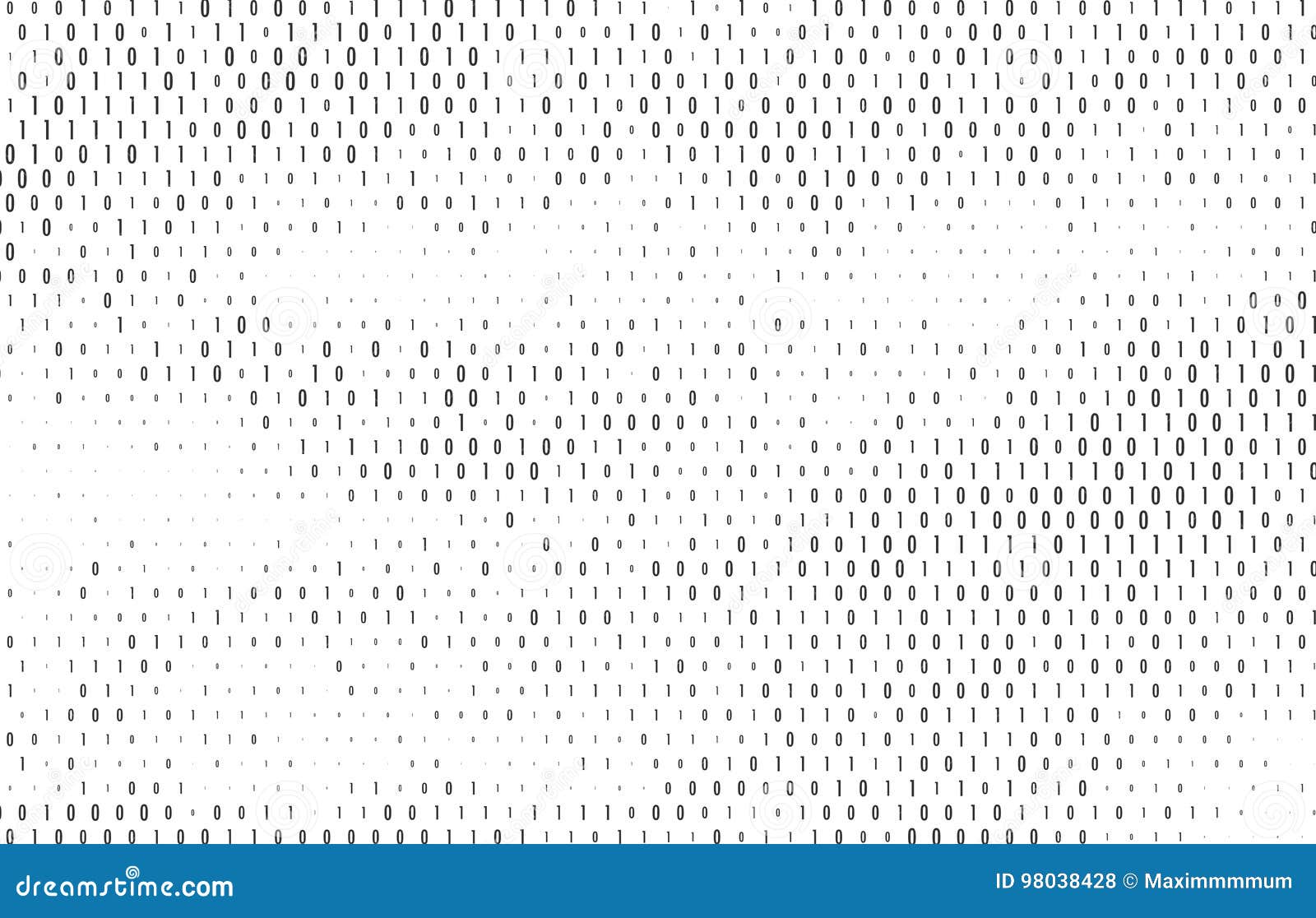 Binary Code Vector Background Stock Vector Illustration Of