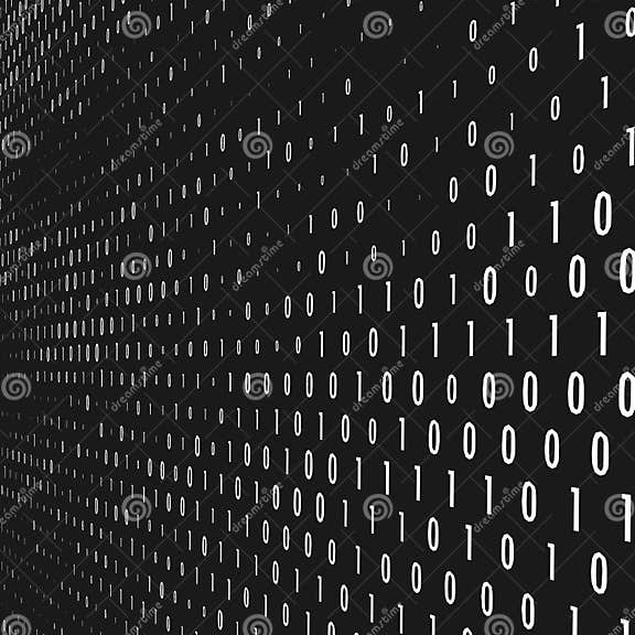 Binary Code Vector Background. Stock Vector - Illustration of array ...