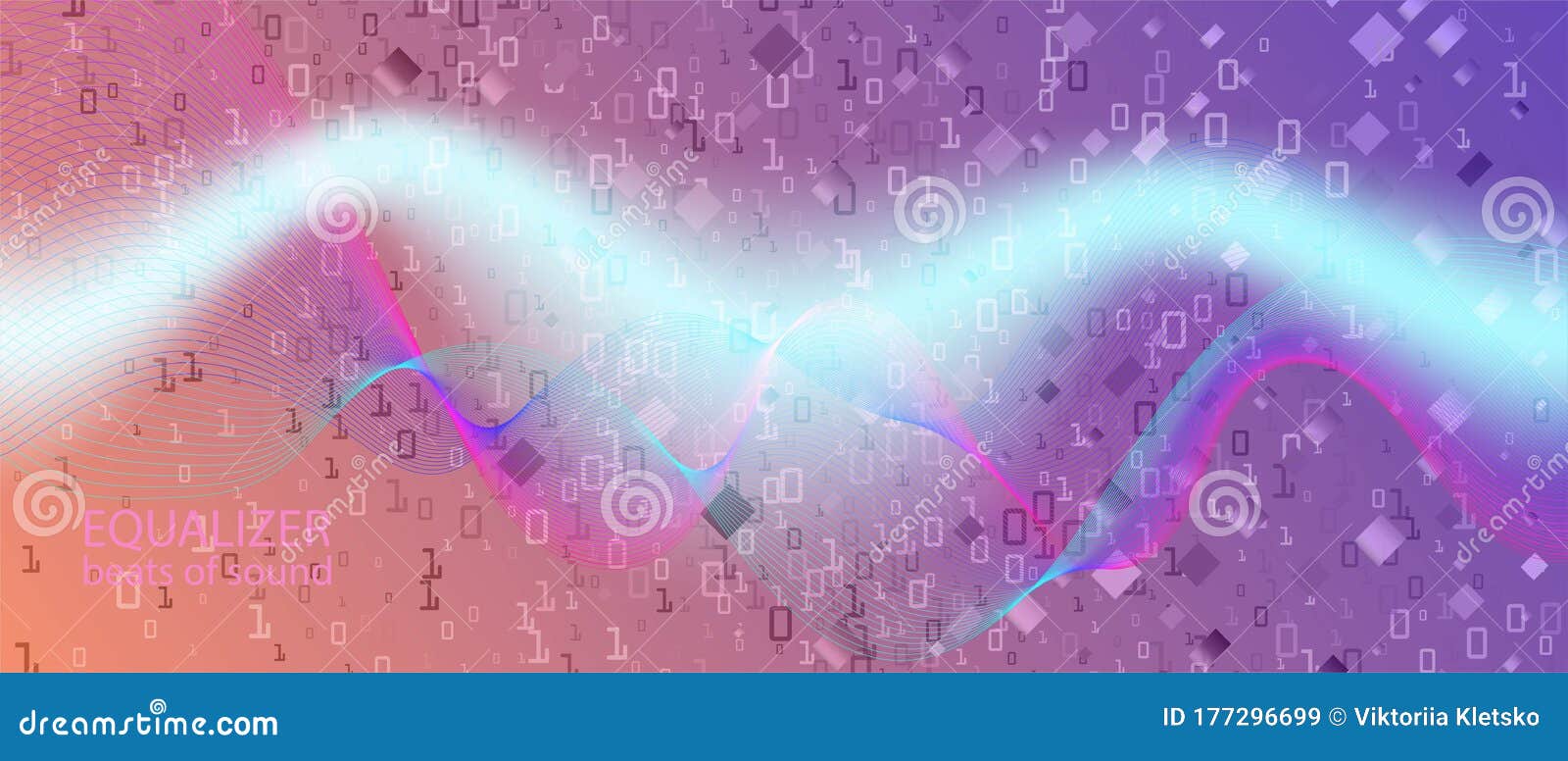 Purple Binary Wallpaper