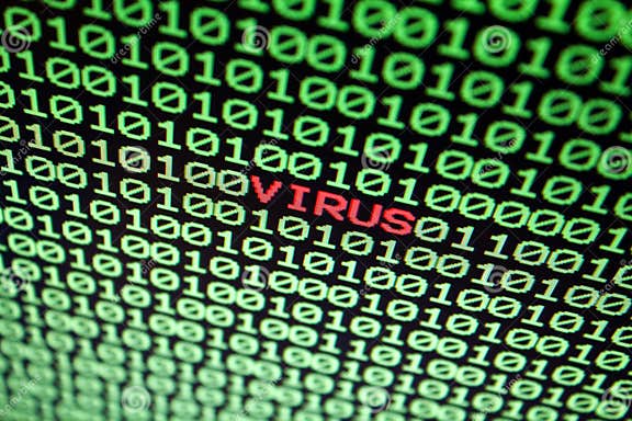 Binary Code and Virus stock photo. Image of network, infection - 20784900