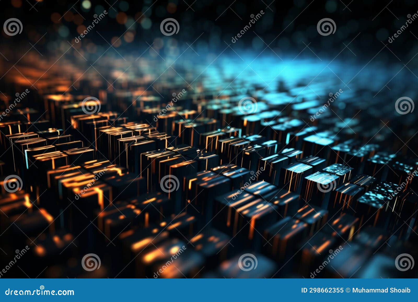 Binary Code Waves Depict Data Flow Digital Security in Internet Technology Stock Illustration ...