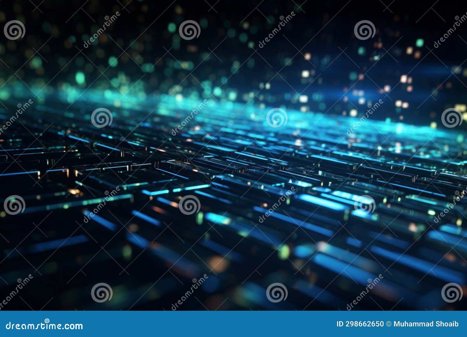 Binary Code Waves Depict Data Flow Digital Security in Internet ...
