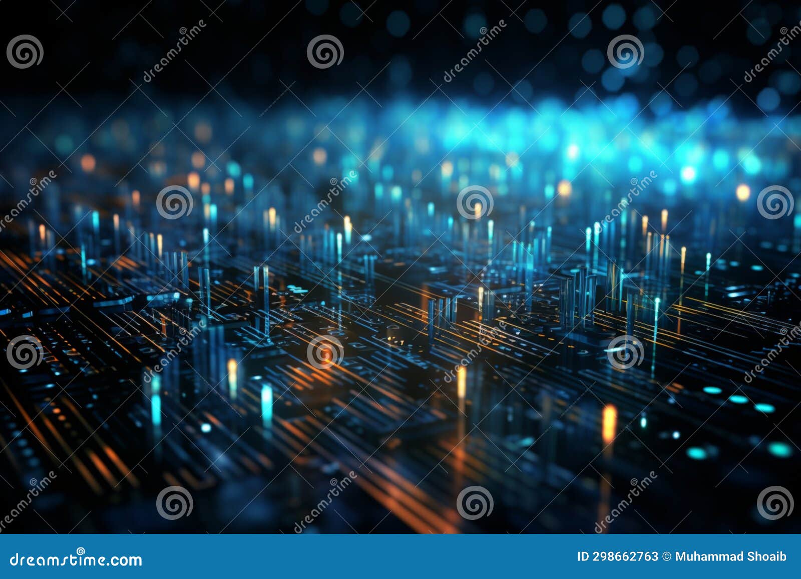 Binary Code Waves Depict Data Flow Digital Security in Internet ...