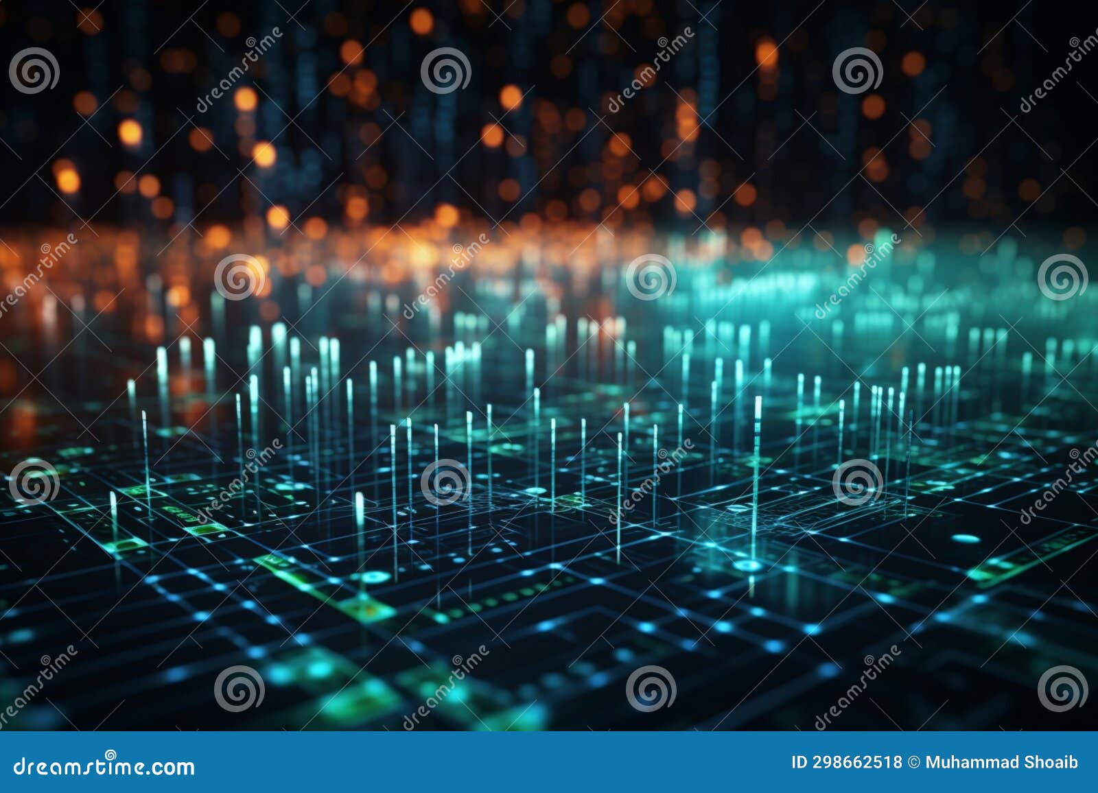 Binary Code Waves Depict Data Flow Digital Security in Internet ...