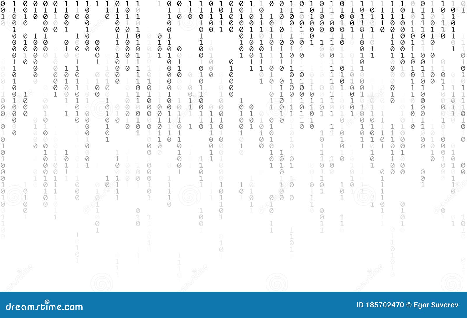 Binary Code On White Backdrop. Matrix Effect With Falling Digits ... Binary Code On White Backdrop. Matrix Effect With Falling Digits ...