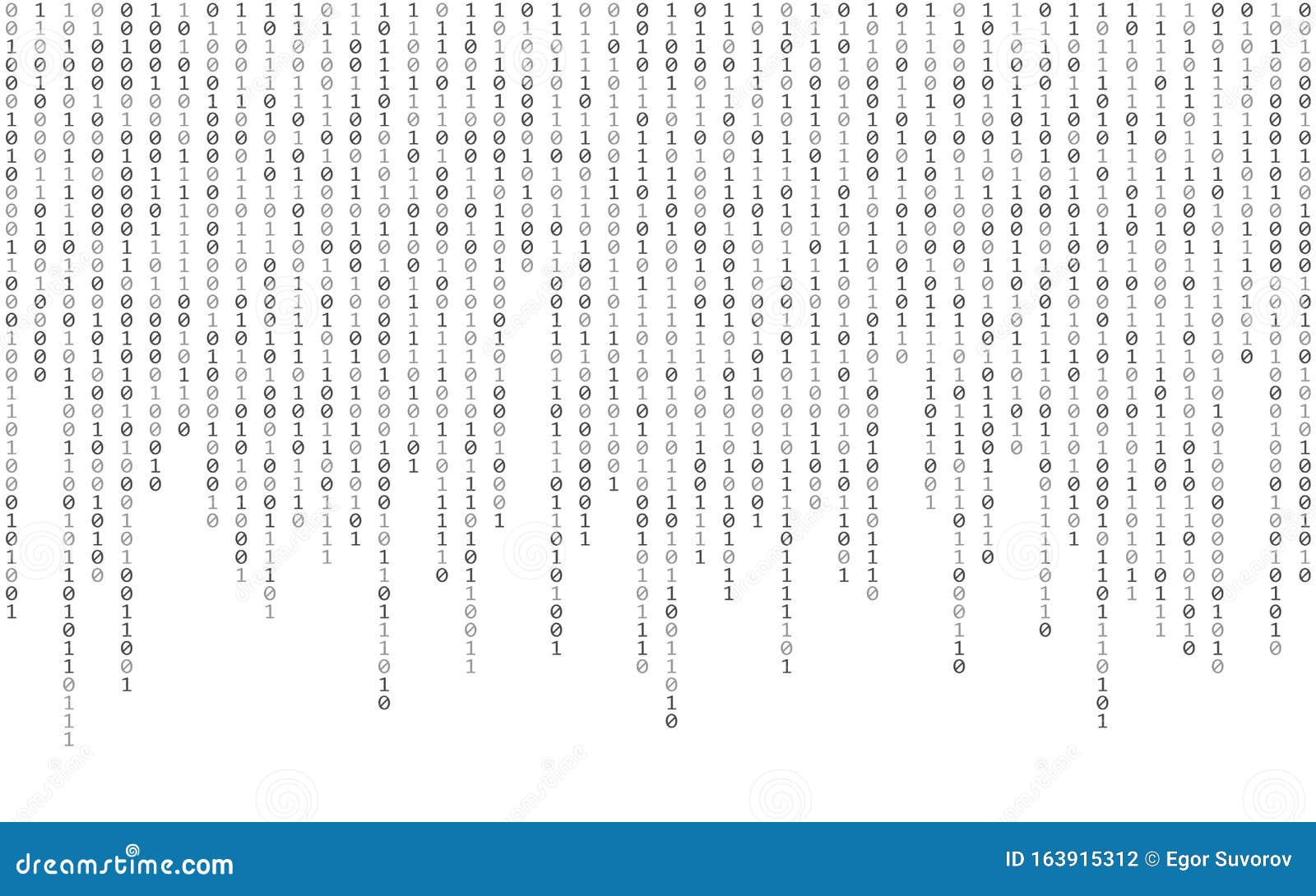 Binary Code on White Background. Running Digits Concept. Falling ... Binary Code on White Background. Running Digits Concept. Falling ...