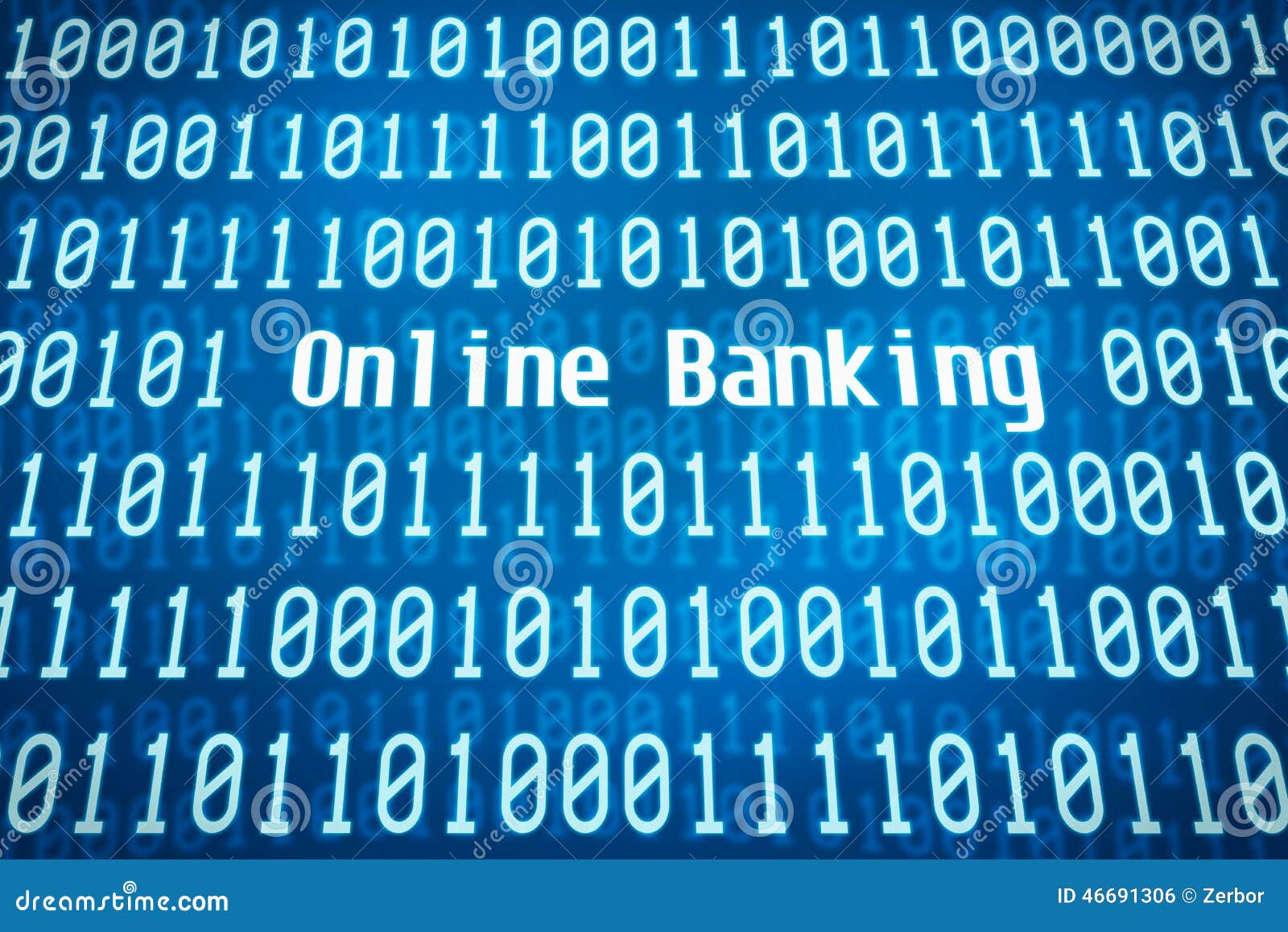 Binary Code with the Word Online Banking Stock Illustration ...