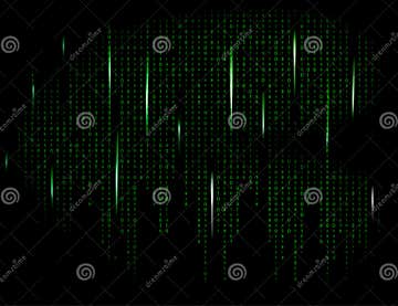 Binary Code Zero One Matrix Green Background Beautiful Banner Wa Stock ...
