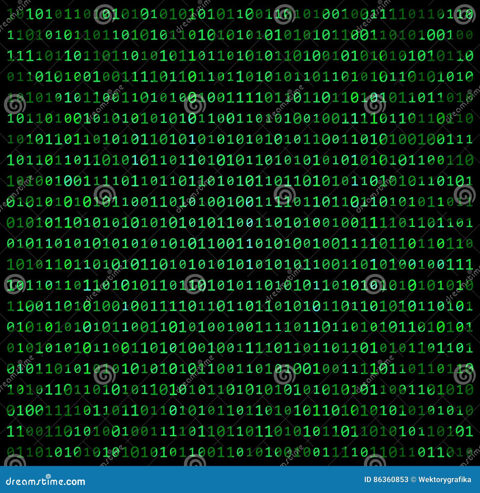 Matrix Green Numbers. Sci-fi Or Futuristic Abstract Background. Vertor ...
