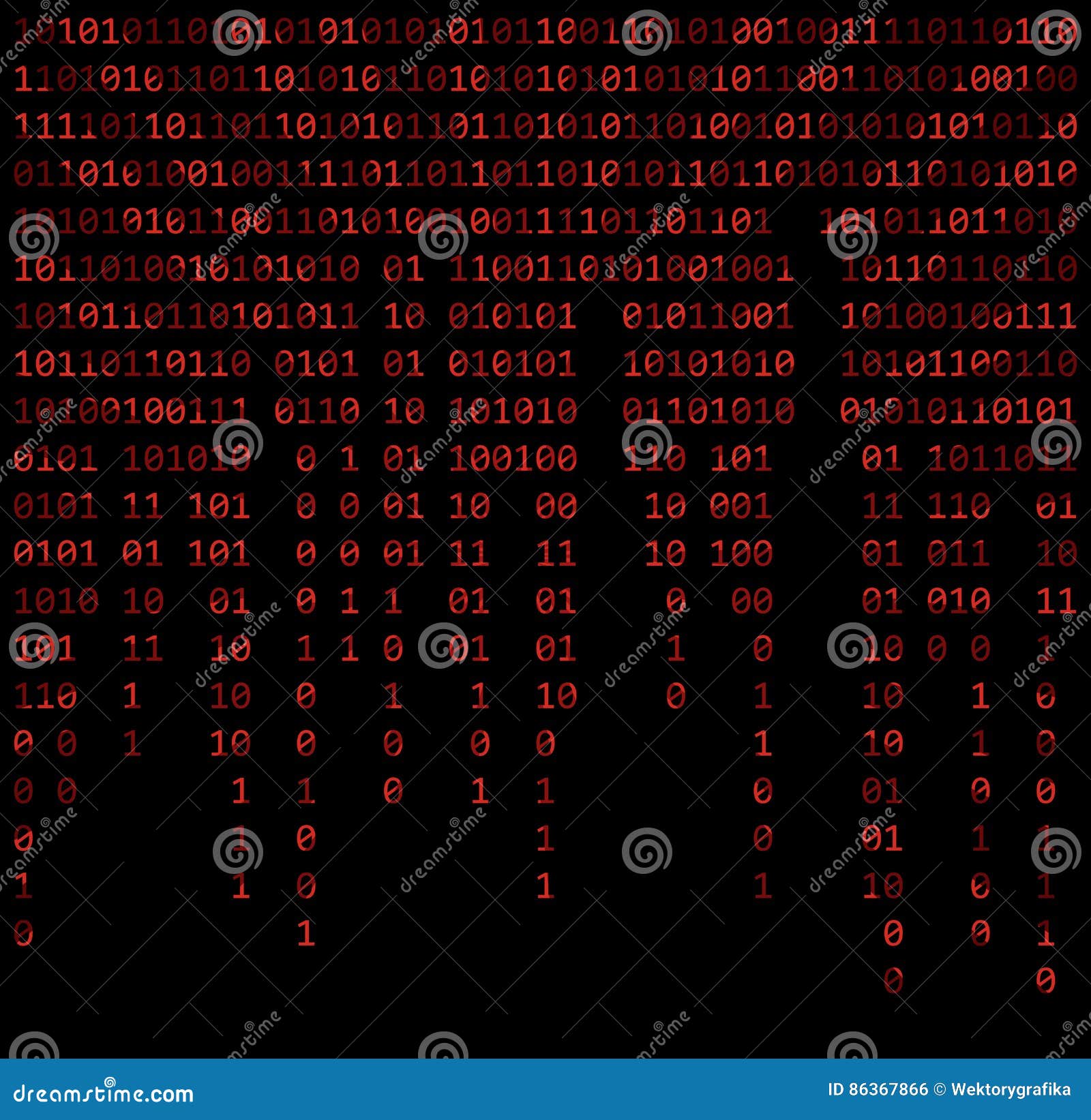 Binary Code Zero One Matrix Red Background Beautiful Banner Wall Stock ... Binary Code Zero One Matrix Red Background Beautiful Banner Wall Stock ...
