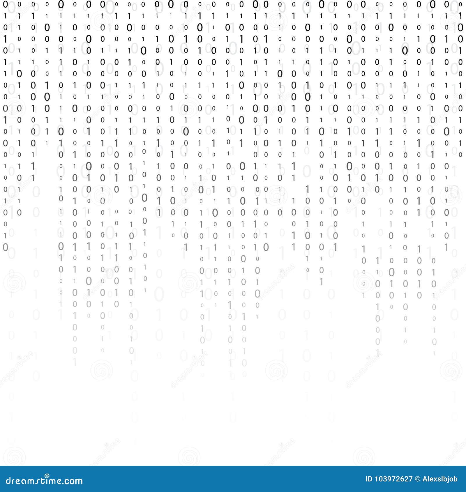 Binary Code Zero One Matrix White Background. Banner, Pattern ... Binary Code Zero One Matrix White Background. Banner, Pattern ...