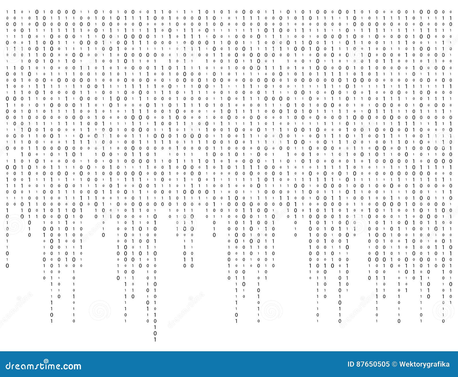 Binary Code Black And White Background Stock Illustration ... Binary Code Black And White Background Stock Illustration ...
