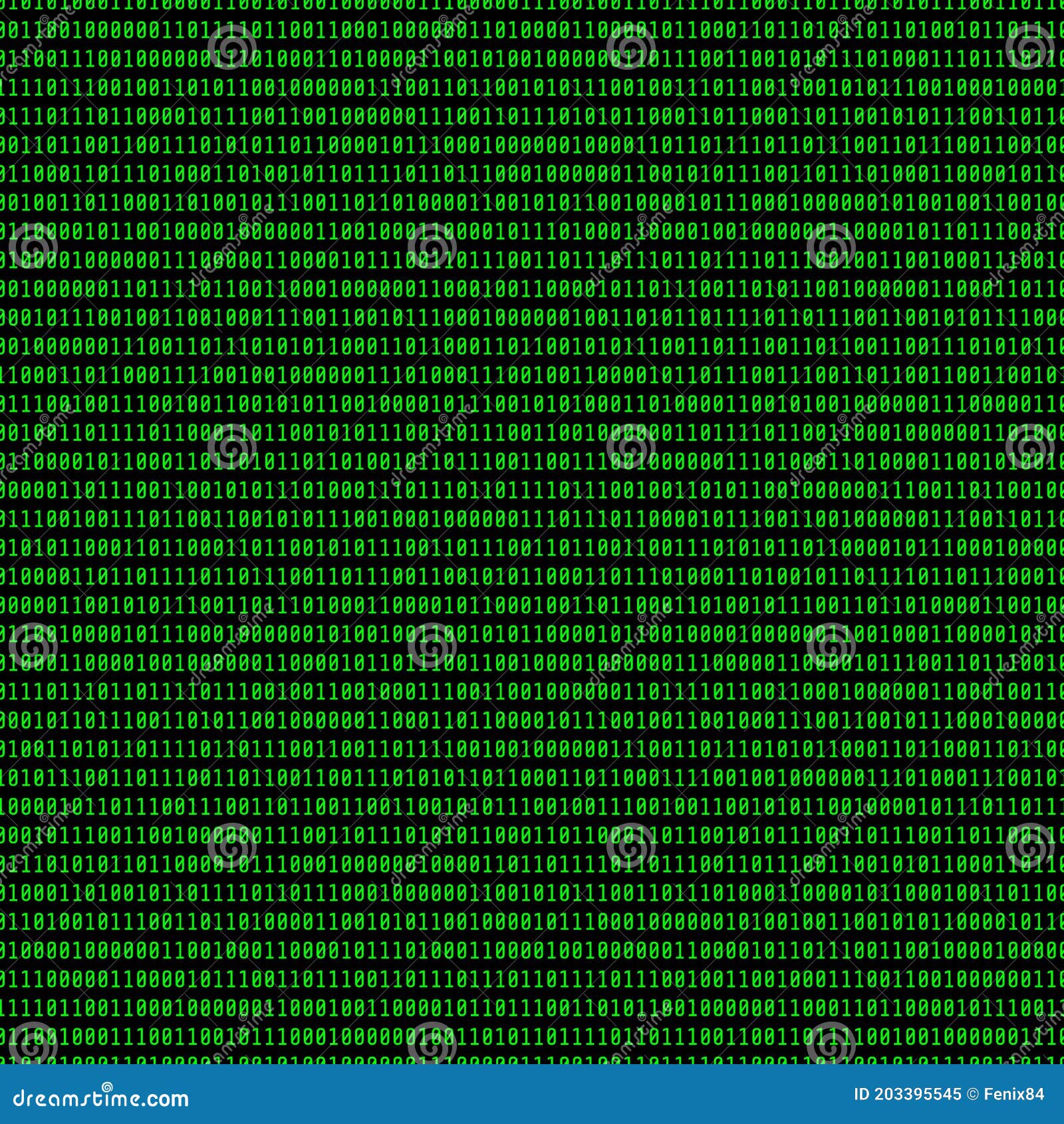 Binary Code. Zero and One. Seamless Vector Pattern Stock Vector ...