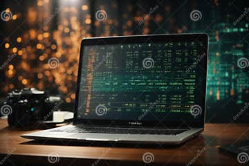 Binary Codes, Laptop, Programing, Codes Wallpaper Download Ai Generated ...
