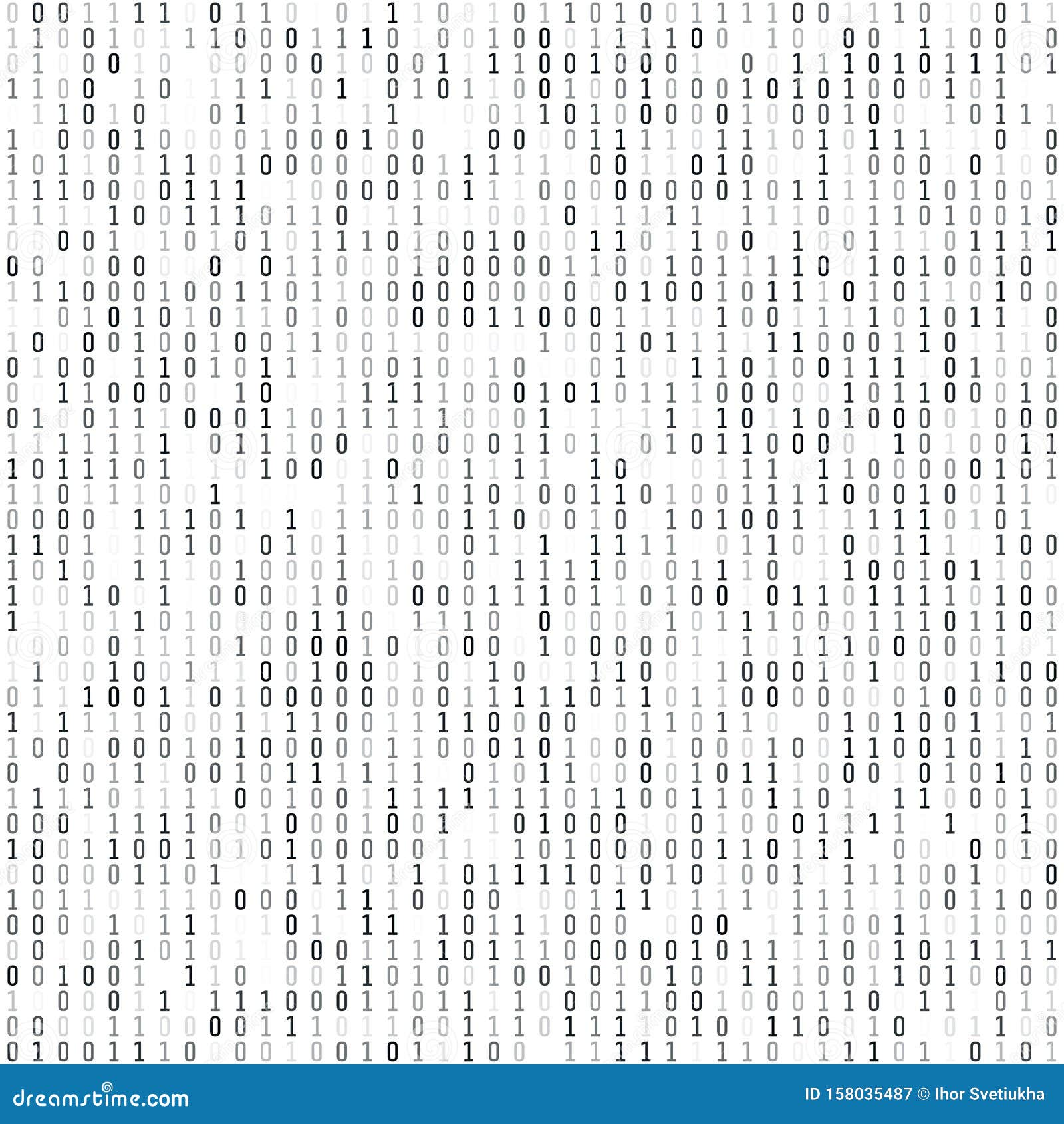 Binary Coding Computer Digital Information Encryption And Machine Algorithms Vector