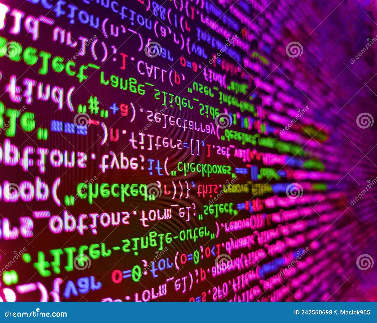 Binary Computer Code Background Abstract Concept Of Security Programming And Hacking Deep