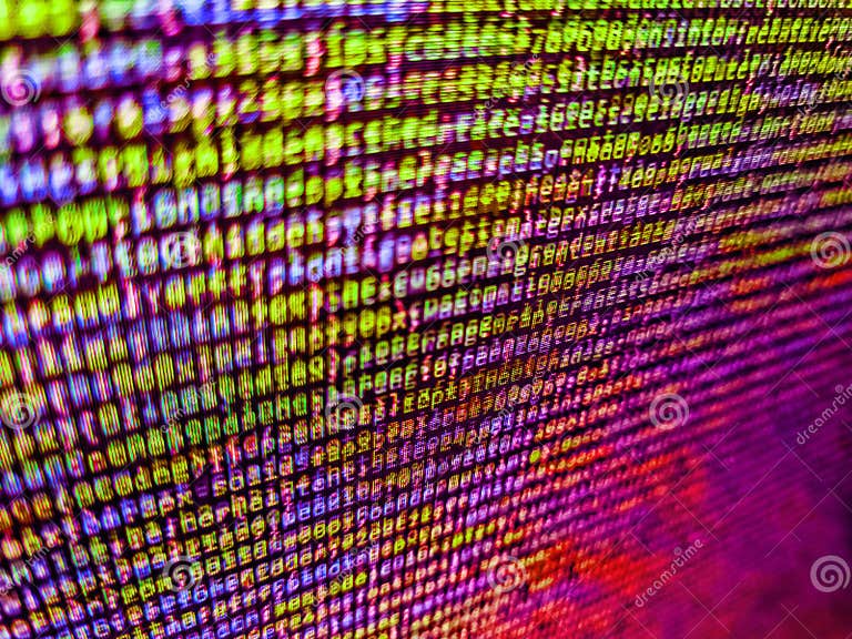 Binary Computer Code Background, Abstract. Real Html Code Developing ...