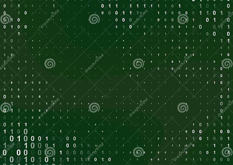 Binary Computer Code Background Stock Vector - Illustration of communication, software: 111175939