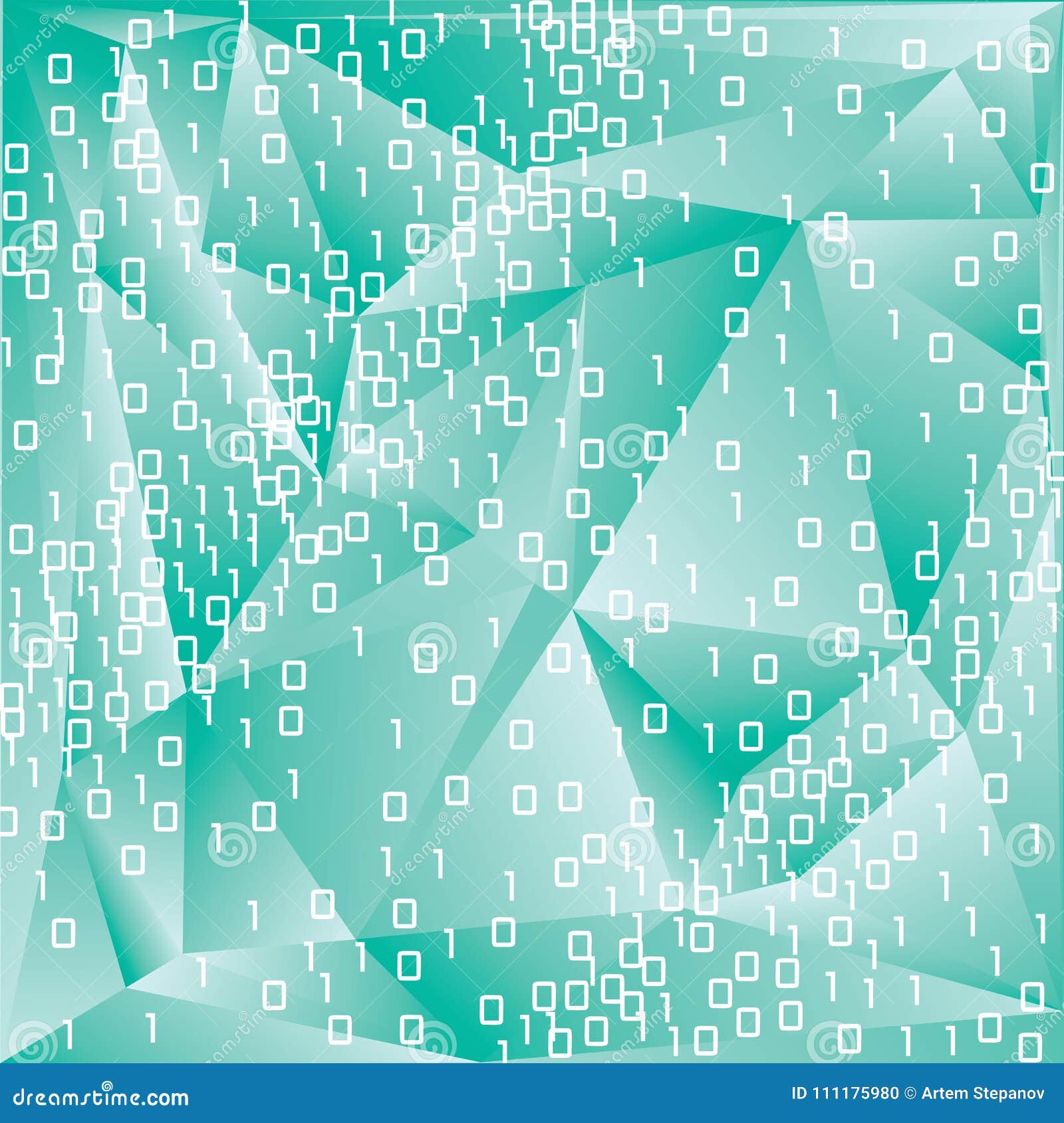 Binary Computer Code Background Stock Vector Illustration Of Binary Algorithm 111175980