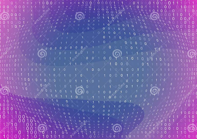 Binary Computer Code Background or Gradient 01 Numbers Pattern Stock ...