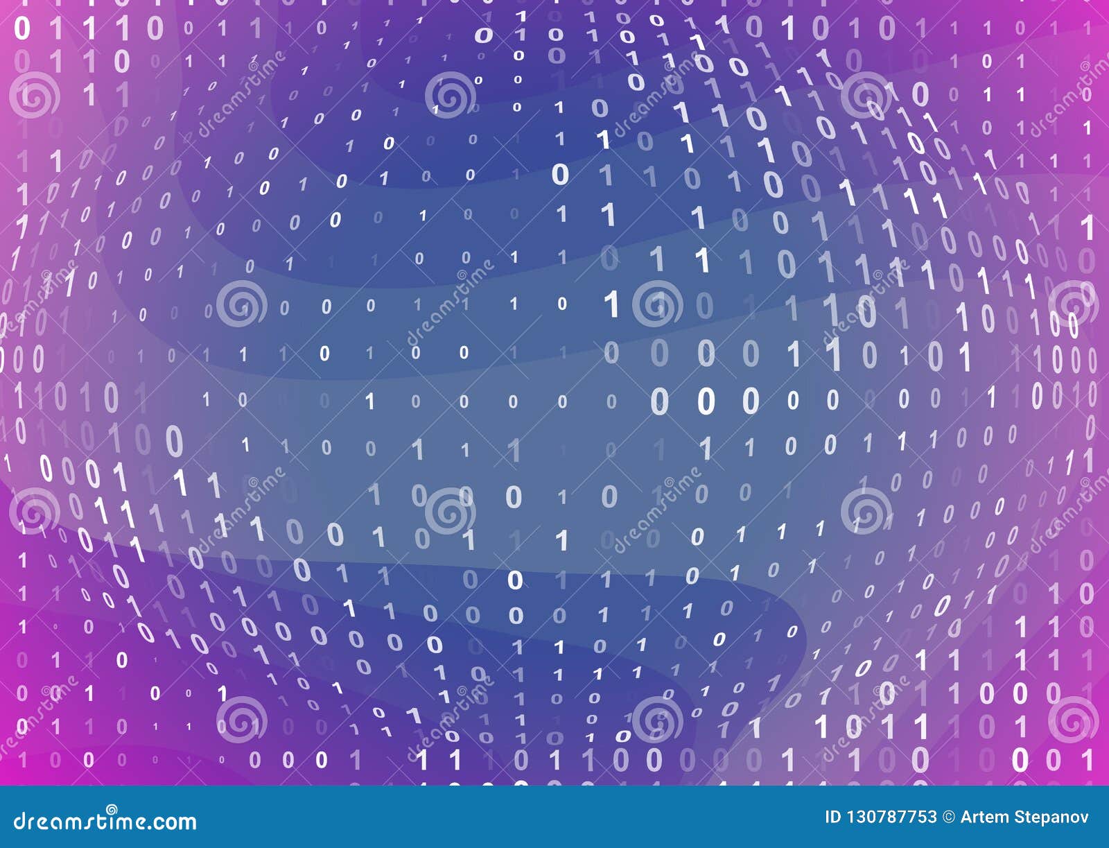 Binary Computer Code Background or Gradient 01 Numbers Pattern Stock Vector - Illustration of ...