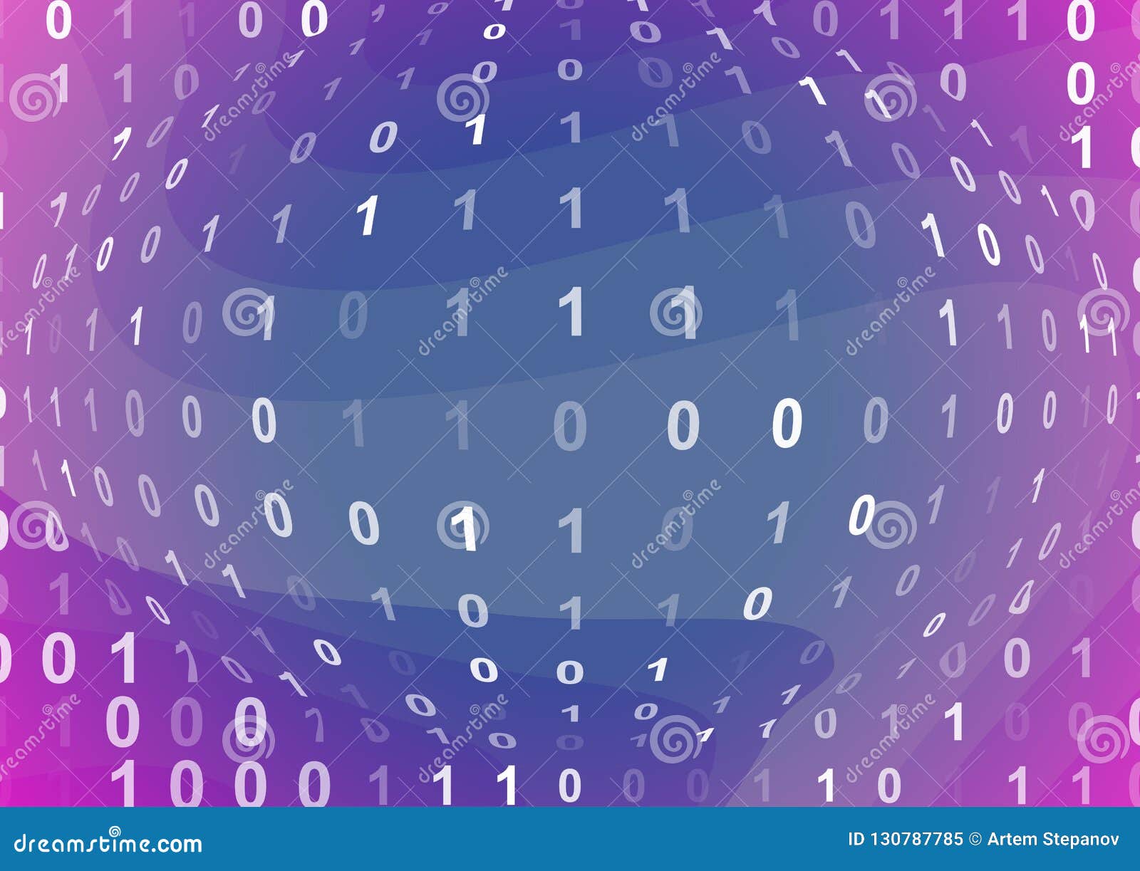 Binary Computer Code Background or Gradient 01 Numbers Pattern Stock Vector - Illustration of ...