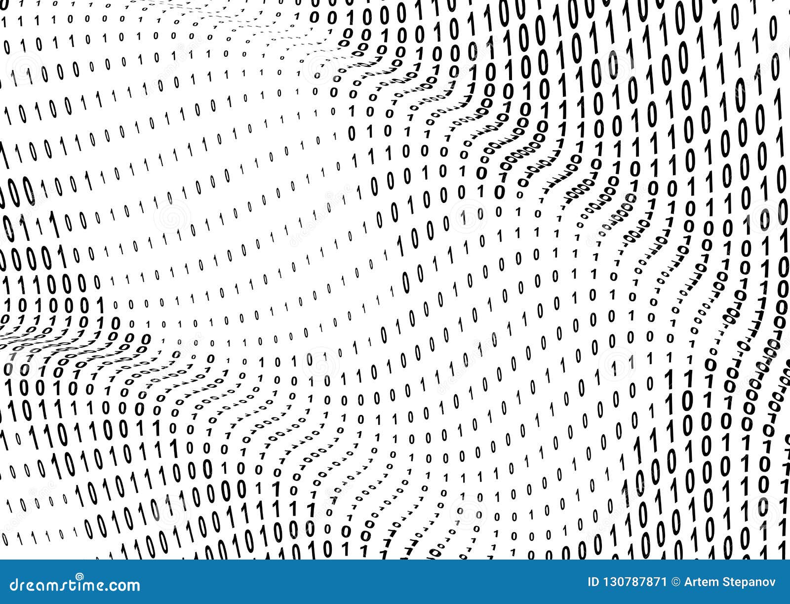 Binary Computer Code Background or Gradient 01 Numbers Pattern Stock Vector - Illustration of ...