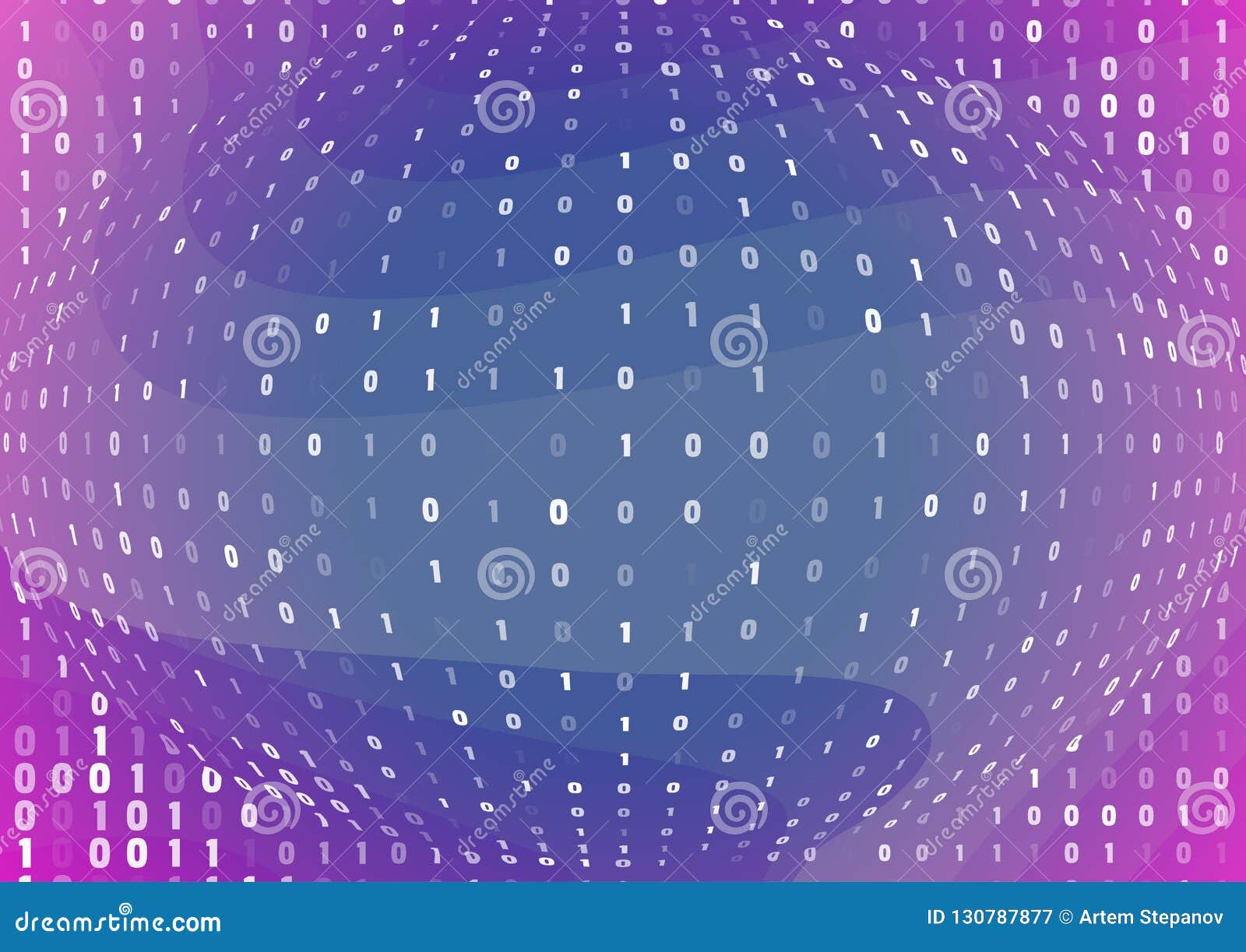 Binary Computer Code Background or Gradient 01 Numbers Pattern Stock ...