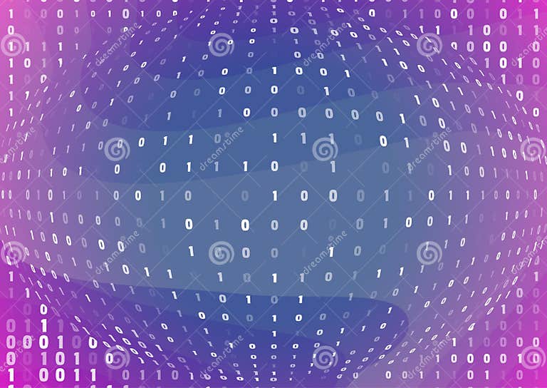 Binary Computer Code Background or Gradient 01 Numbers Pattern Stock Vector - Illustration of ...