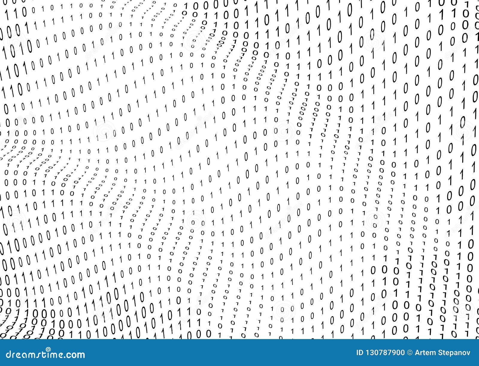 Binary Computer Code Background or Gradient 01 Numbers Pattern Stock Vector - Illustration of ...
