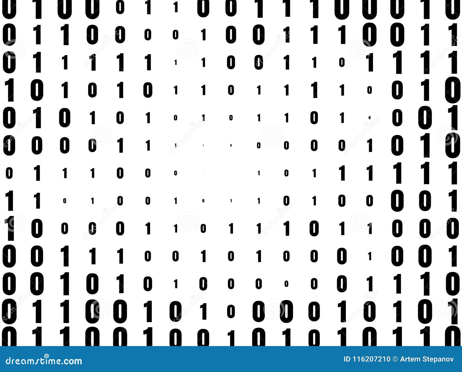 Binary Computer Code Background Stock Illustration - Illustration of ...